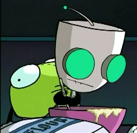 Gir Invader Zim Pfp Gir From Invader Zim And Chuck From Panty And Stocking