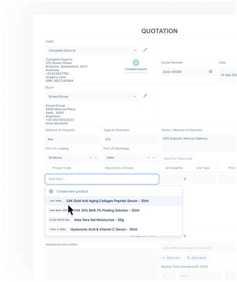Sales Quote Management Software For Global Supply Chains Incodocs