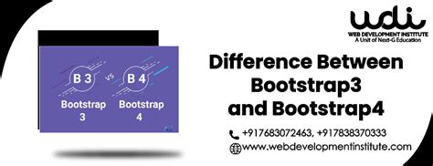 Difference Between Bootstrap3 And Bootstrap4