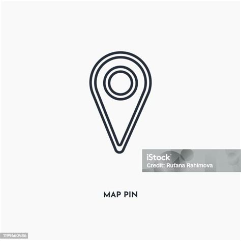 핀 윤곽선 윤곽선 아이콘을 매핑합니다 간단한 선형 요소 그림입니다 흰색 배경에 격리 된 선지도 핀 아이콘입니다 얇은 스트로크 기호는 웹 모바일 및 Ui에 사용할 수 있습니다