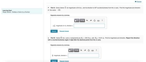 solved learning goal single vectors multiply a vector by