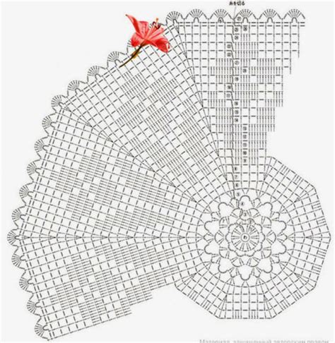 Салфетка тесла крючком схема