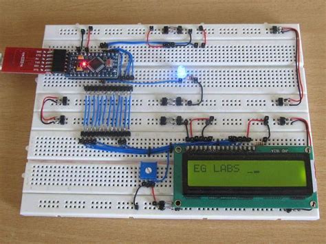 Custom Characters Created In Project On Lcd Using Arduino Circuit Setup