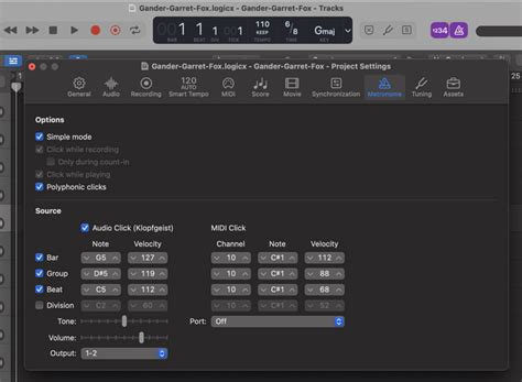 Metronome Is Too Slow And Doesnt Match Rhythm Track Or Metronomes R