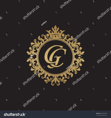 Gc Initial Luxury Ornament Monogram Logo Stock Vector Royalty Free 342044075 Shutterstock