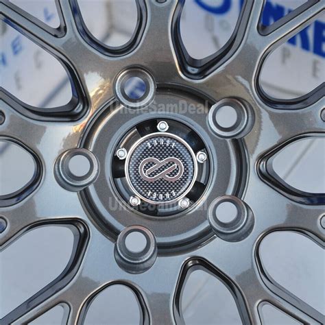 17x7 5x100 45 Offset Enkei Ekm3 Gunmetal Mesh Spokes Sport Wheels Set