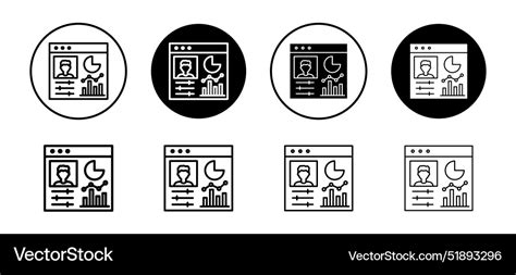 Admin Panel Icon Set Collection Royalty Free Vector Image