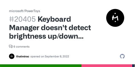 Keyboard Manager Doesnt Detect Brightness Updown Keys · Issue 20405 · Microsoftpowertoys