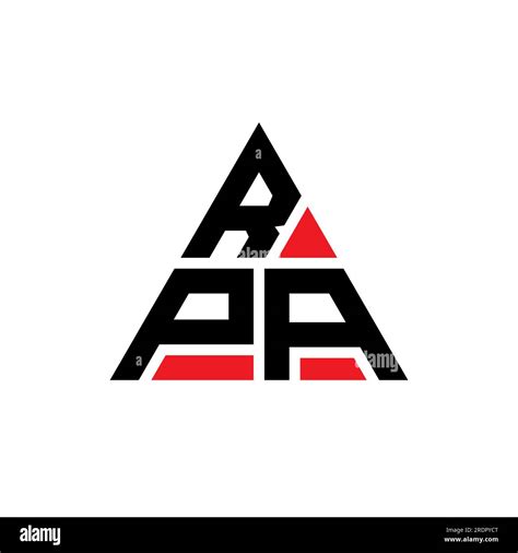 RPA Triangle Letter Logo Design With Triangle Shape RPA Triangle Logo Design Monogram RPA