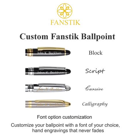 Personalized Pen Elegant Engraved Pen Luxury Customized Ballpoint Metal Pen Stainless Steel