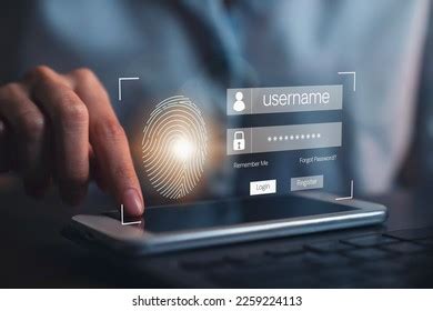 Fingerprint Login Hand Photos Images Pictures Shutterstock