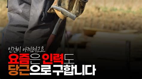 시청자댓글 요즘은 인력도 당근으로 구합니다 인건비 아낄려고요 Youtube