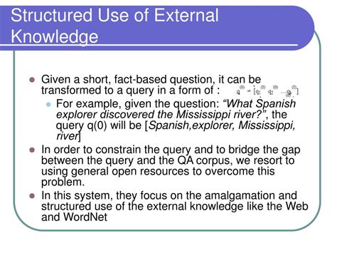 Ppt Structured Use Of External Knowledge For Event Based Open Domain