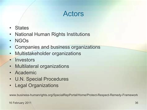 Business And Human Rights An Introduction To The “protect Respect And Remedy” Framework And Its