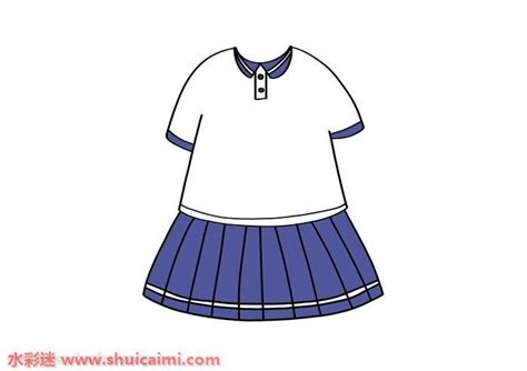 手绘校服简笔画 简笔画图片大全 蒲城教育文学网