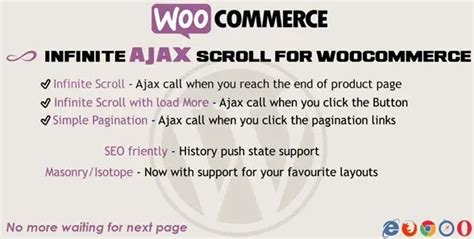 infinite ajax scroll woocommerce 1 4