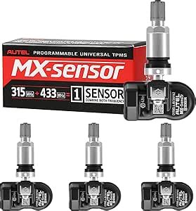 Autel TPMS Sensor MX Sensor TPS218 315MHz 433MHz 2 In 1 Dual Frequency Replaced OEM Tire