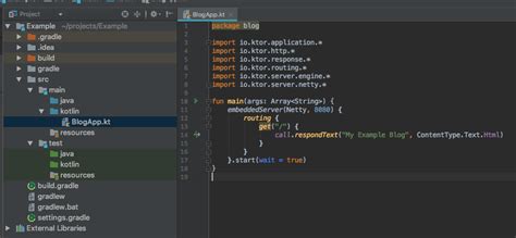 Gradle 快速入门 Ktor