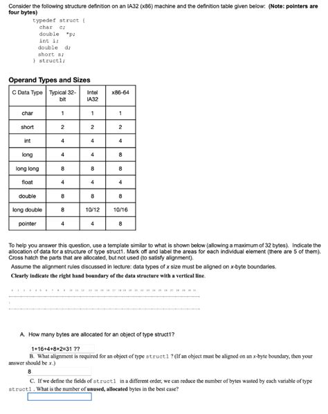 Consider The Following Structure Definition On An