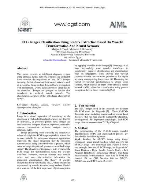 Pdf Ecg Images Classification Using Feature Extraction Based On