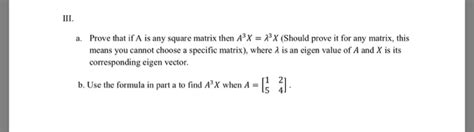 solved a prove that if a is any square matrix then a3 x