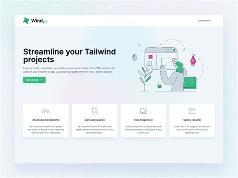 Wind Ui The Tailwind Css Component Library By Christos On Dribbble