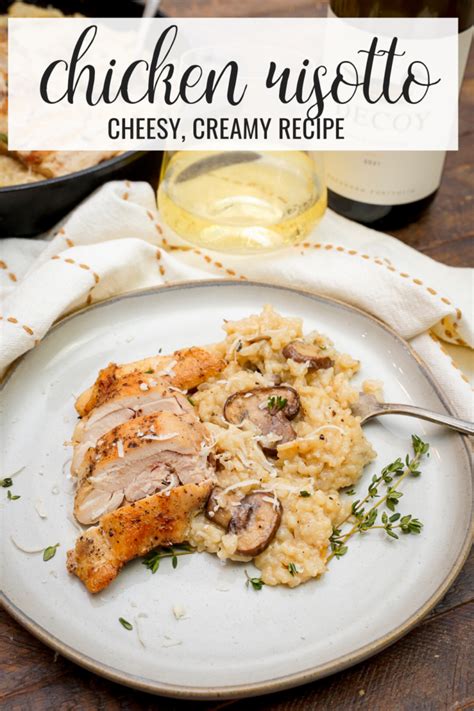 Creamy Chicken Risotto Recipe Couple In The Kitchen