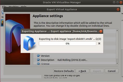 How To Import Export OVA Files In VirtualBox