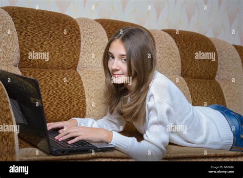 Girl With Your Notebook Stock Photo Alamy