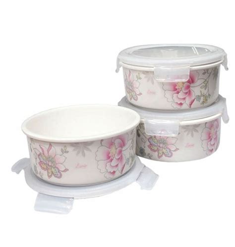 밀폐 반찬통 음식 냉장고 용기 도자기 3단 보관 특대 냉동 함 티몬