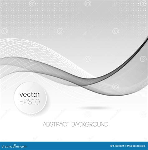 Abstract Curved Lines Background Template Design Stock Vector