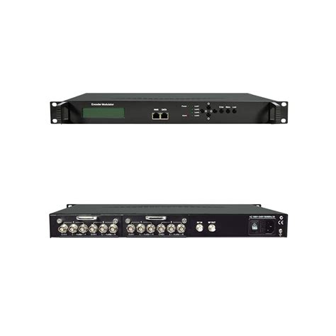 Digital Modulator 19 Inch Rack 4 Input CVBS SVHS YPBPR To DVB T MPEG2 RF In RF Out TVSAT