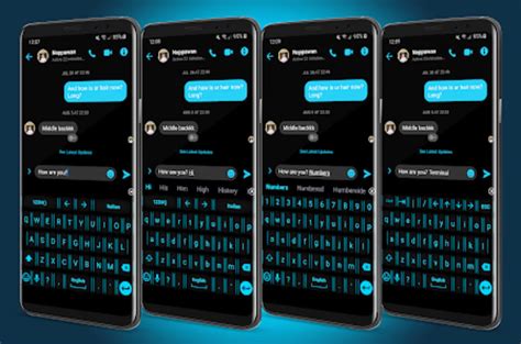 Android 용 Keyboard Theme Neon Blue 다운로드