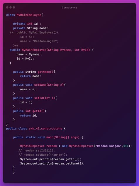 reedam ranjan on linkedin constructors java 100daysofcodechallenge