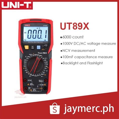 Uni T Ut89x Digital Tester Multimeter True Rms Acdc Voltage Current Resistance Capacitance Clamp
