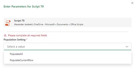Typescript Run Different Office Scripts Functions From Same Script Depending On Button Clicked