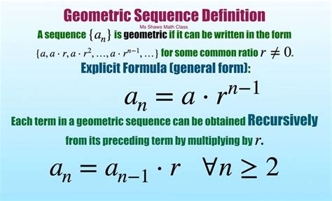 Geometric Sequence Definition