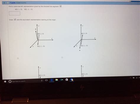 solved find a vector a with representation given by the