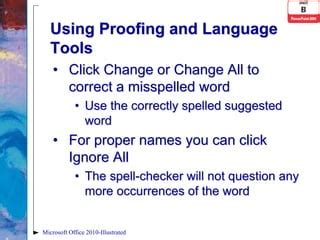 Powerpoint 2010 Unit B PPT PDF Desktop Publishing Computer Software And Applications