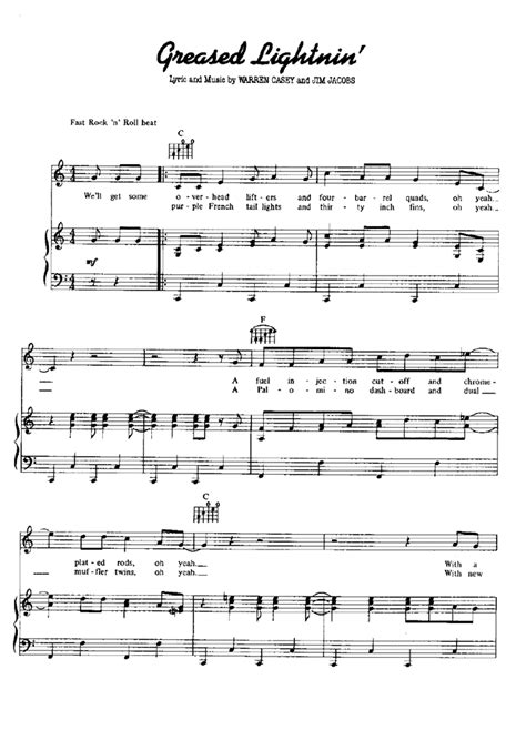 Lyrics For Greased Lightning At Timothy Samons Blog