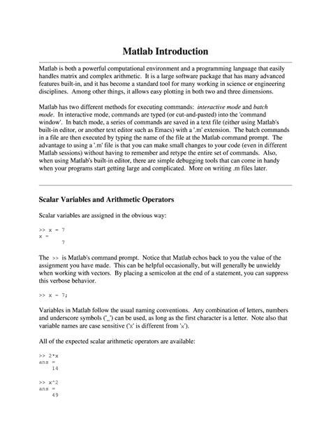 Fillable Online Matlab Introduction Fax Email Print PdfFiller