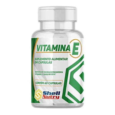 Vitamina E Suplemento Alimentar Com 60 Cápsulas Shell Nutry Shopee Brasil
