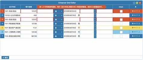 enhancer grid editor 新特性：支持防止重复行输入、当前行高亮、设置自动补全最大个数。