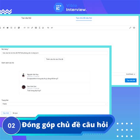 Giới thiệu các tính năng chính của Viblo Interview