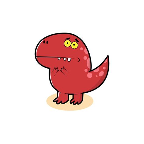 Premium Vector Cute Red Dino