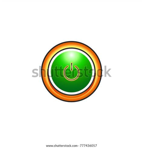 Power Button Circle Logo Stock Vector Royalty Free Shutterstock