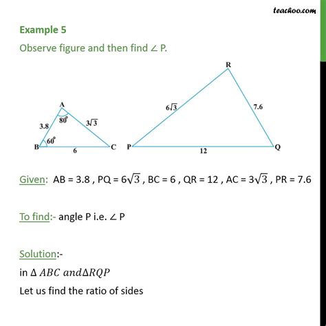 example 5 observe figure and then find angle p examples