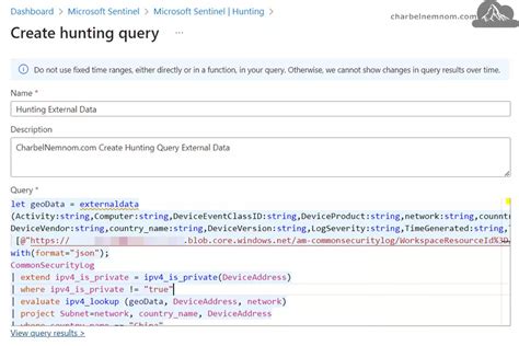 Create Analytic Rules To Query External Data In Microsoft Sentinel