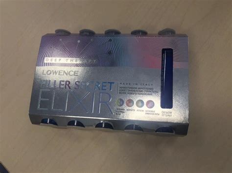 Филлер для восстановления волос Filler Secret Elixir Lowence отзывы ...