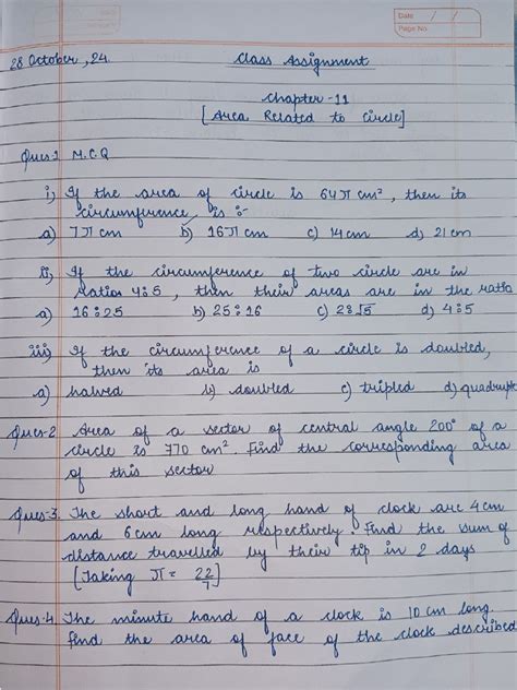 Class 10 Class Assignment Pdf
